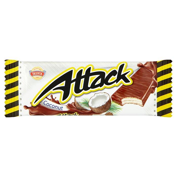 Oblátky Attack Kokosové Celomáčané 30g – iFRESH.sk Donáška Košice